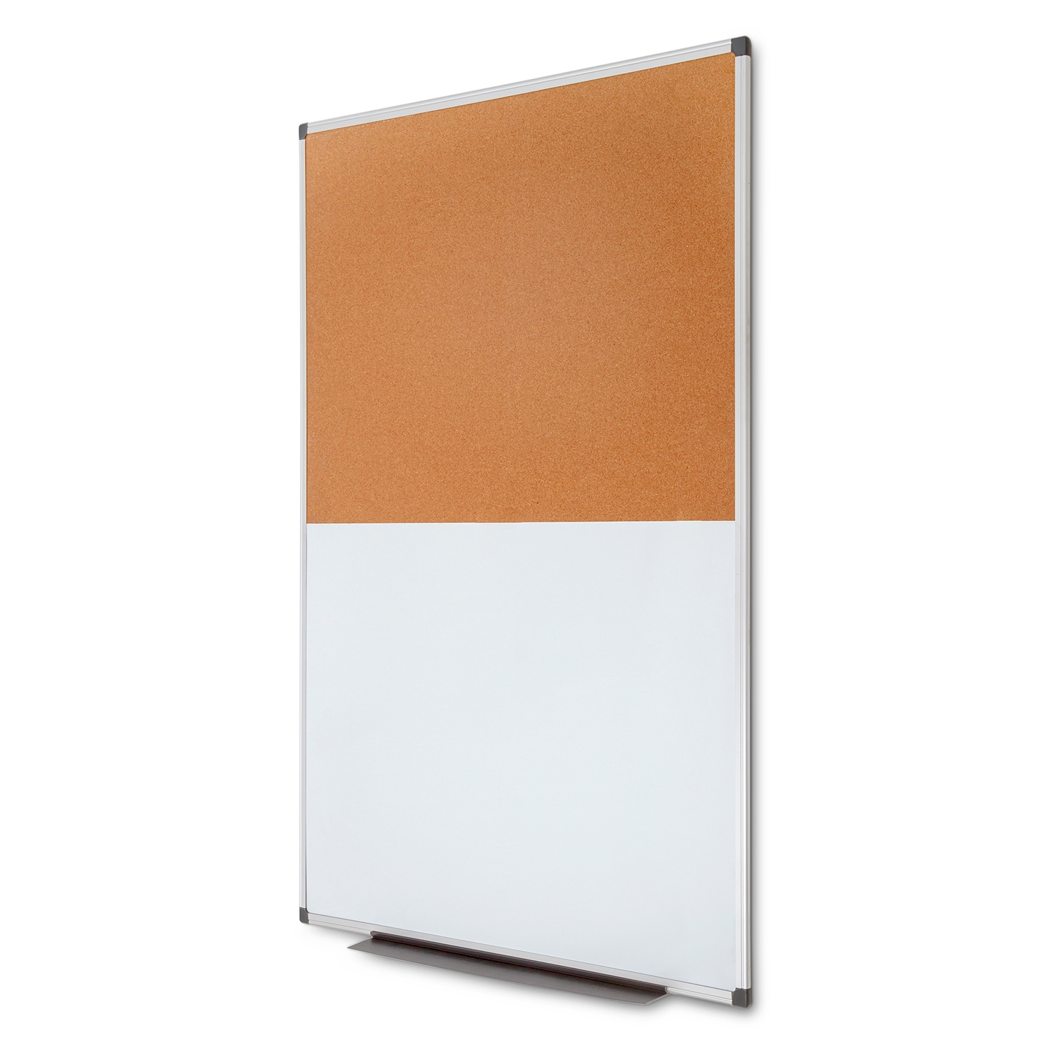 Combi Board whiteboard med kork til vegg - 120x90 cm