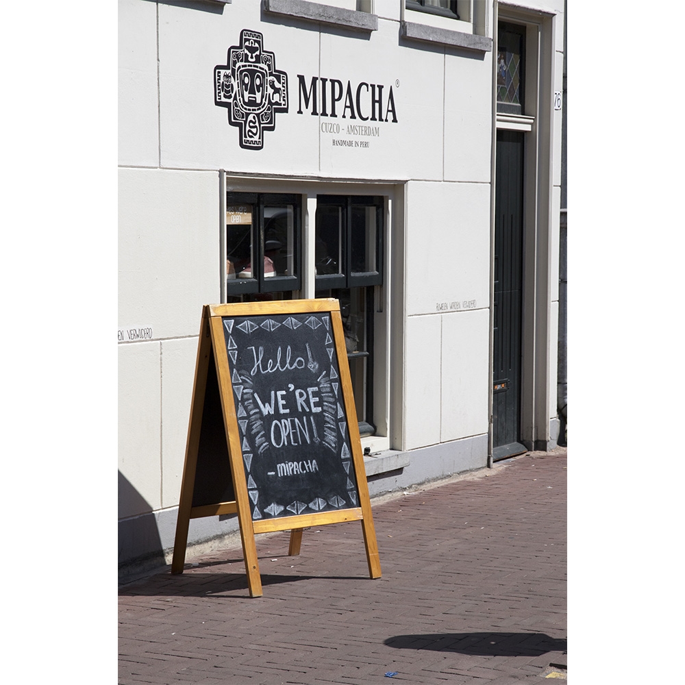 Duplo Teak kritt tavle A-skilt - 70x125 cm | Skiltex.no